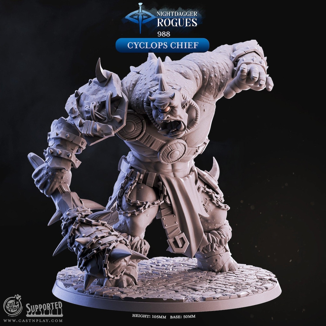 Cyclops Chief - Nightdagger Rogues - Castnplay - Terrain Wargaming D&D ...