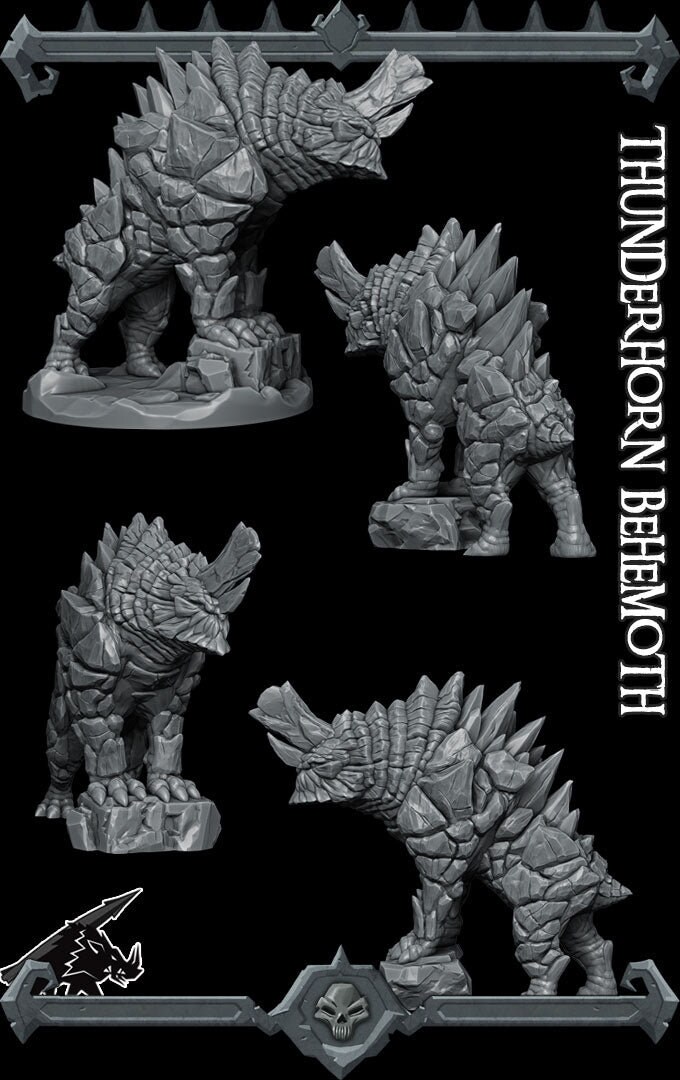 Thunderhorn Behemoth - Rocket Pig Wargaming D&D Dnd - Etsy