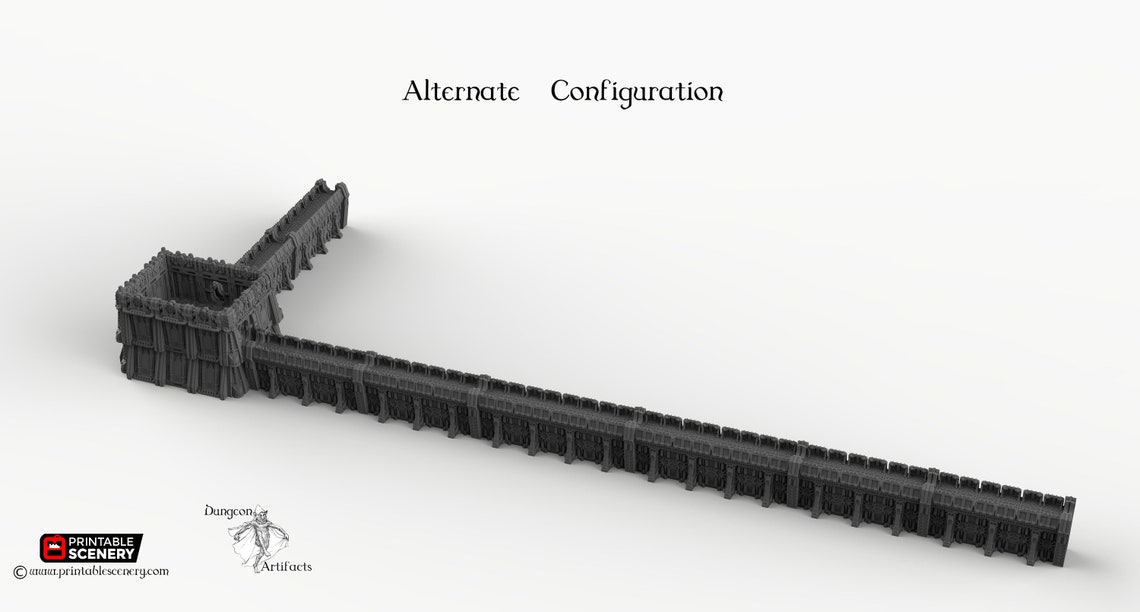 Sithic Fortified Walls Perimeter 15mm 28mm 32mm Printable - Etsy