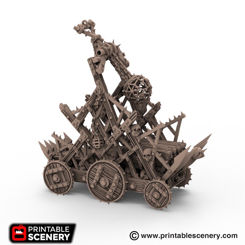 Woe Bringer Catapult - Dwarves, Elves and Demons - 28mm 32mm Wargaming ...