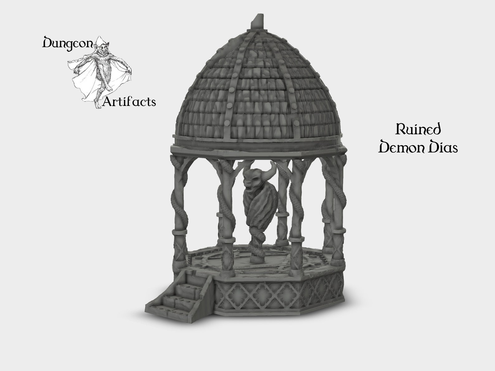 Rampage Ruined Demon Dais 28mm 32mm Wargaming Terrain D&D - Etsy