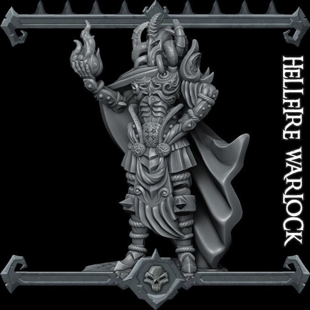 Hellfire Warlock - Rocket Pig Wargaming D&D Dnd - Etsy