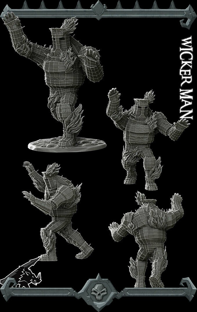 Wicker Man Wickerman Wargaming Miniatures Monster Rocket Pig | Etsy