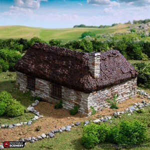 Highland Stone Barn - King and Country - Printable Scenery Terrain ...
