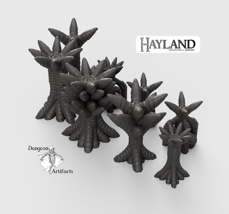 Alien Spore Plants 15mm 28mm 32mm Wargaming Terrain D&D Dnd - Etsy