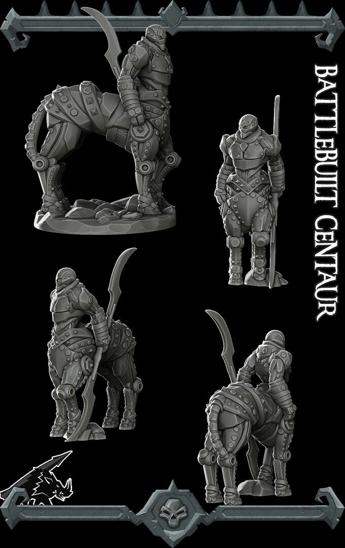 Battlebuilt Centaur Wargaming Miniatures Monster Rocket Pig - Etsy
