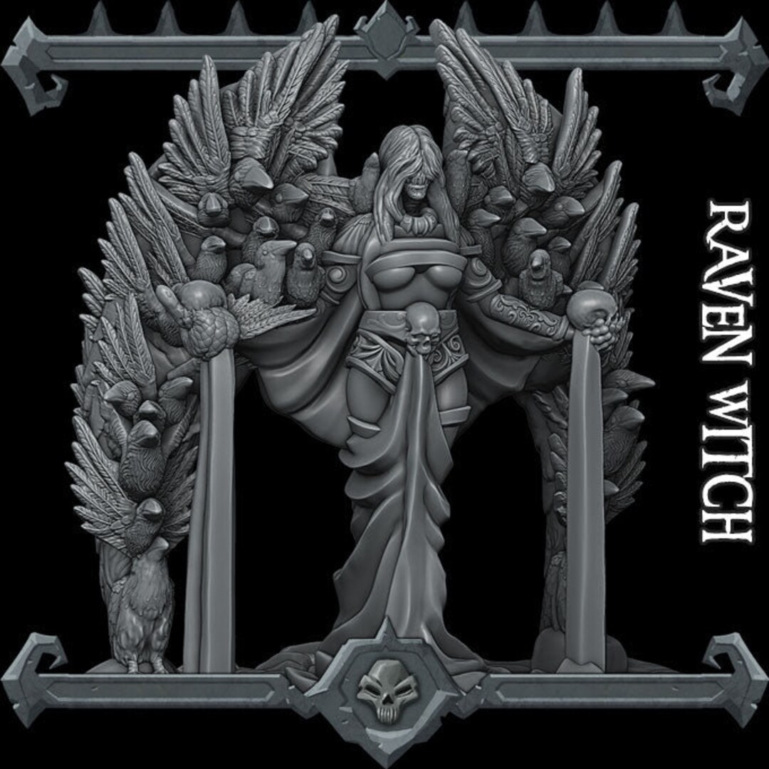 Raven Witch - Rocket Pig Wargaming D&D Dnd - Etsy