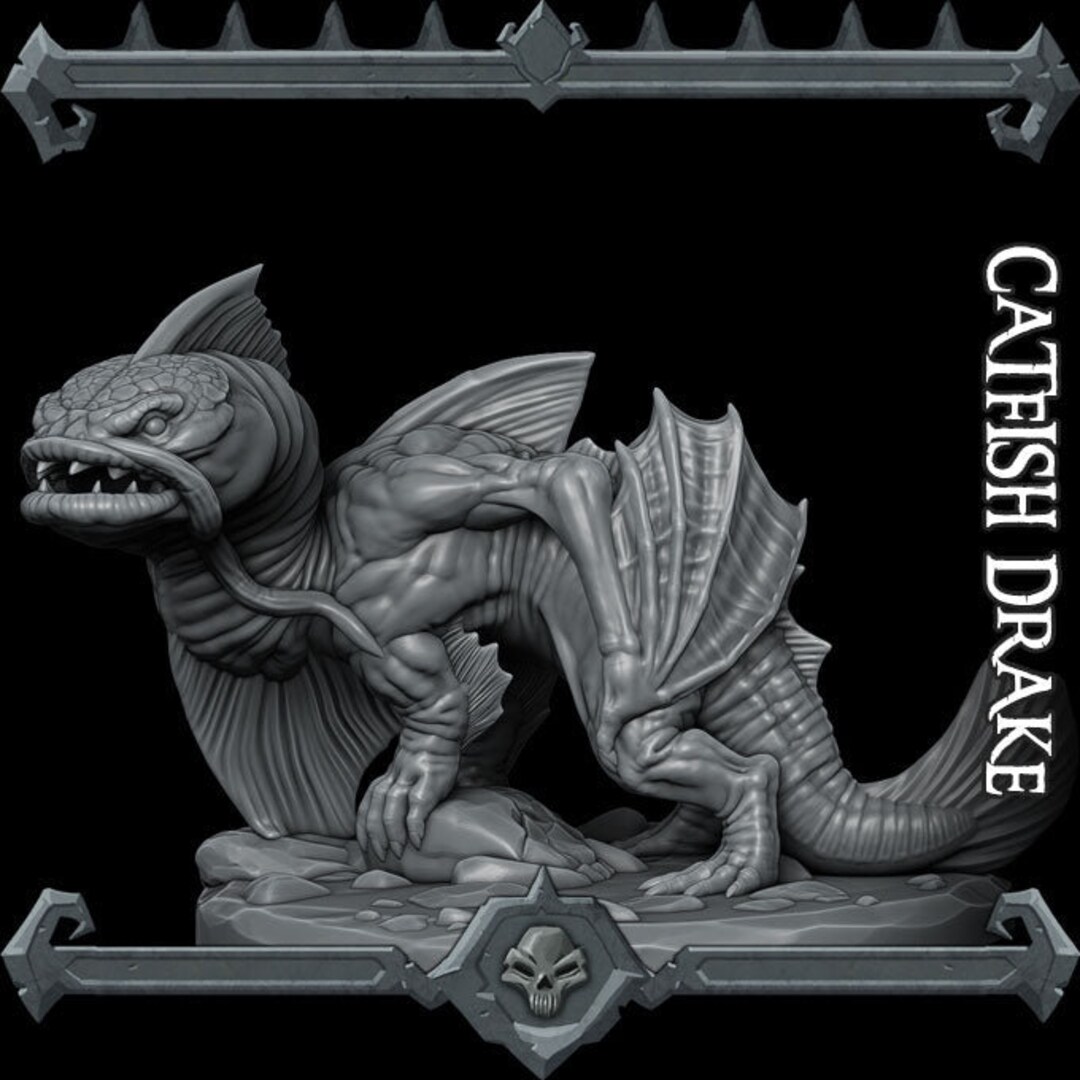 Catfish Drake - Rocket Pig Wargaming D&D Dnd - Etsy