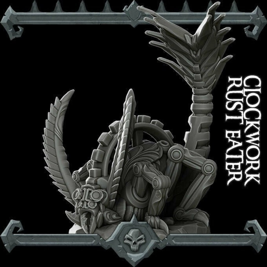 Clockwork Rust Eater Rust Monster Wargaming Miniatures - Etsy