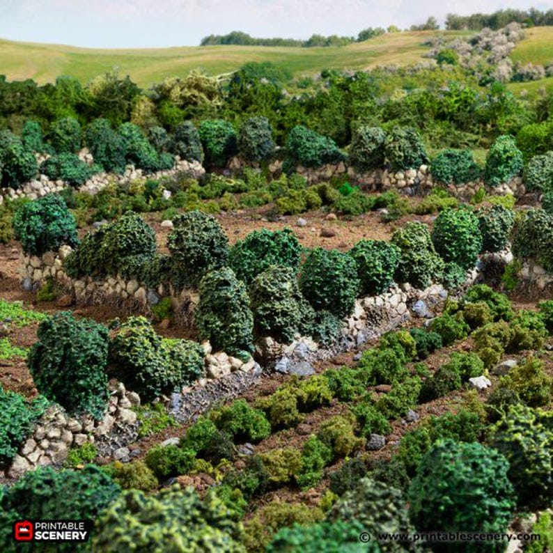 Bocage - King and Country - Printable Scenery Terrain Wargaming D&D Dnd ...