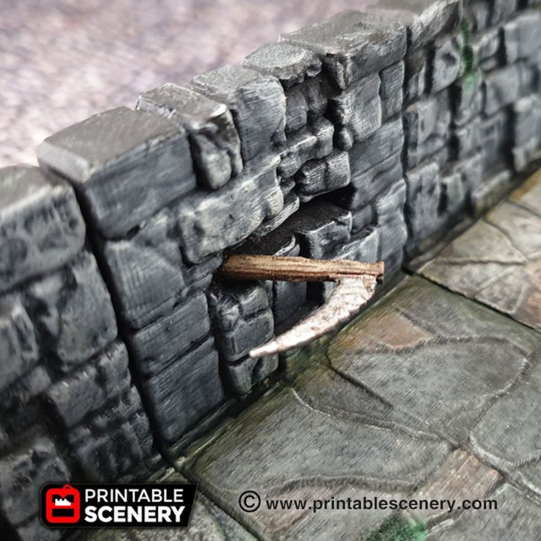 Scythe Heavy Wall Trap - 28mm 32mm Clorehaven Goblin Grotto Wargaming ...