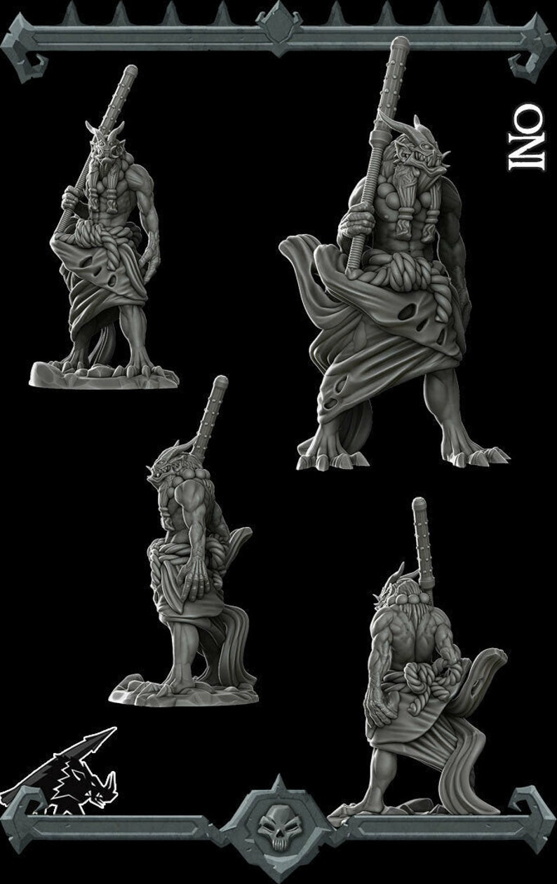 Oni Wargaming Miniatures Monster Rocket Pig Games D&D Dnd | Etsy