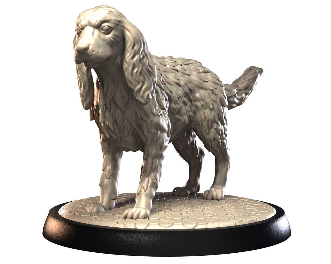 Cocker - Dogs Vol 1 - 3D IP Studios - Terrain Wargaming D&D Dnd 28mm ...