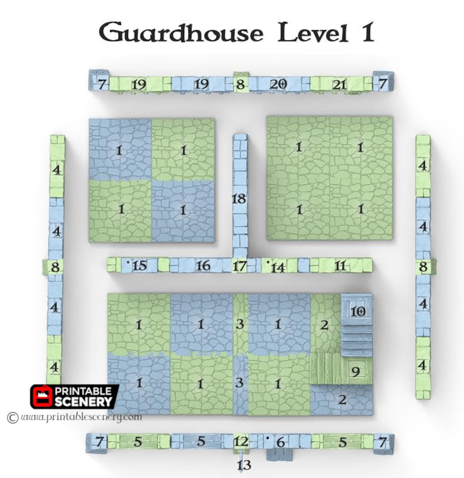 Clorehaven Guardhouse - 28mm 32mm Goblin Grotto Wargaming Terrain D&D ...