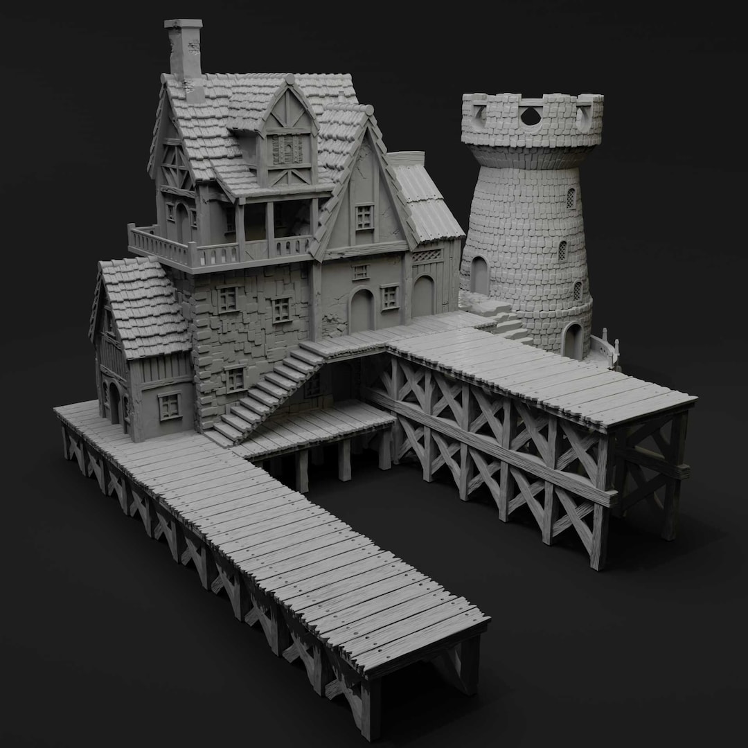 Sailor Dock - Pirates Vs Sailors Nightmare at Sea - Tabletop Terrain ...