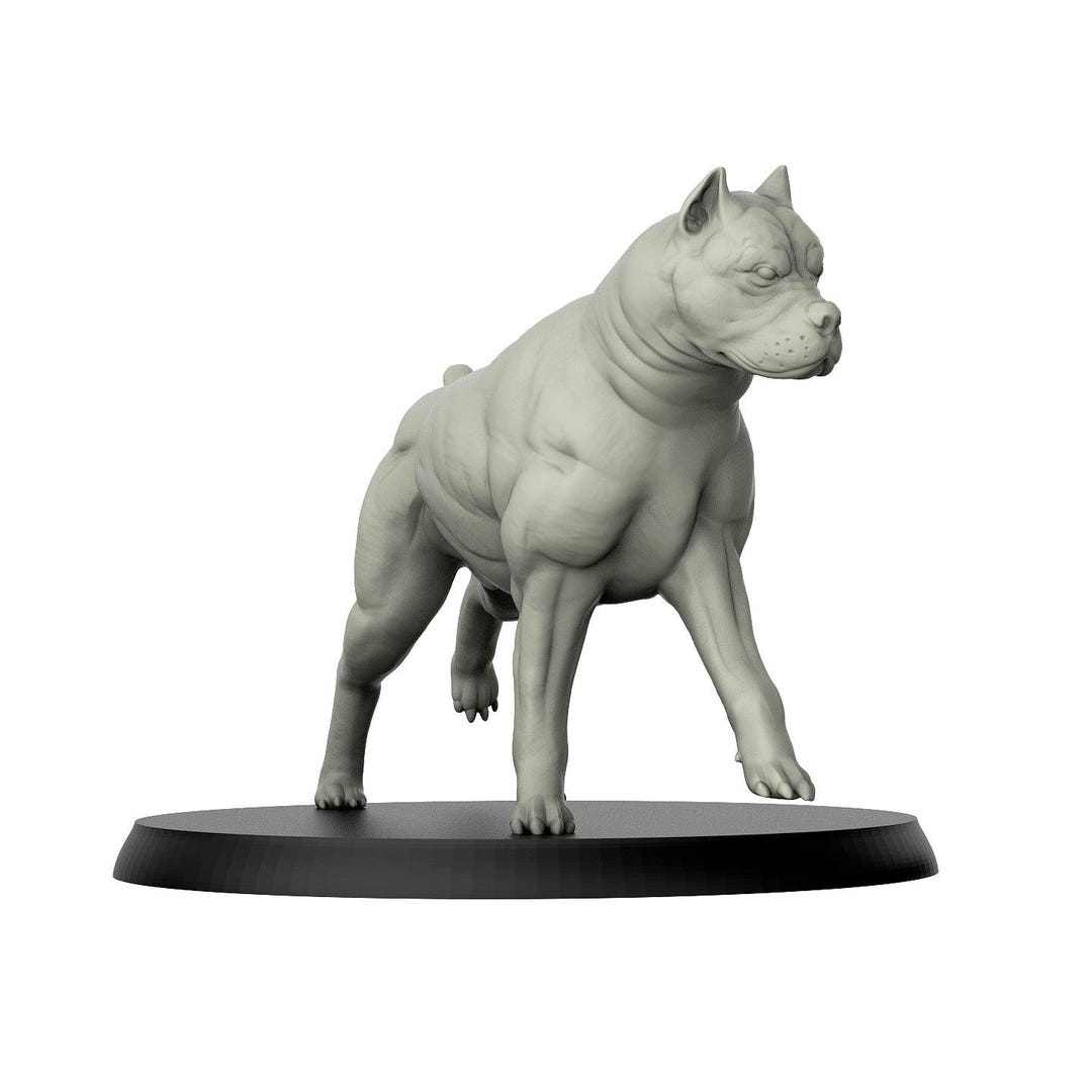 Pit Bull Pose 2 - Dogs - 3D IP Studios - Terrain Wargaming D&D Dnd 28mm ...