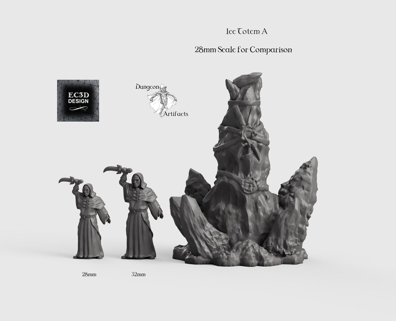 Ice Totems 15mm 28mm 32mm Wilds of Wintertide Wargaming | Etsy