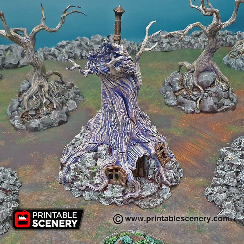 Witch's Hovel - Shadowfey Wilds 28mm 32mm Wargaming Terrain D&D, Dnd ...