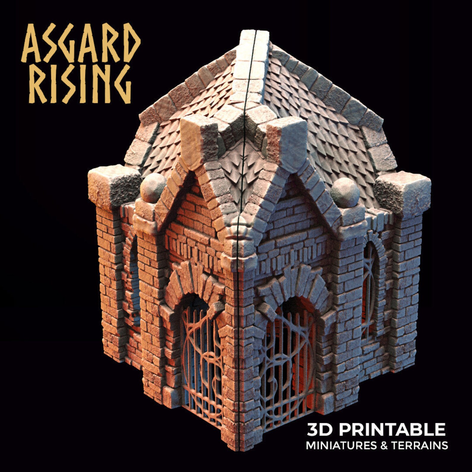 Mausoleum Buildings Set Asgard Rising Wargaming D D Dnd - Etsy