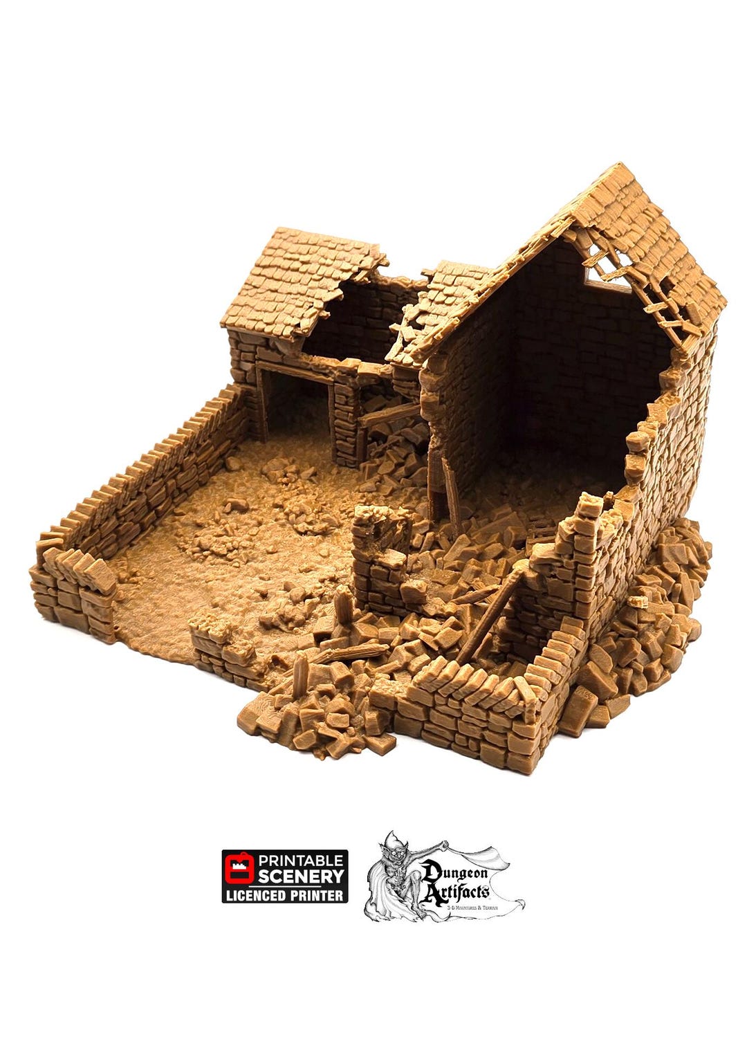Ruined Pig Farm - King and Country - Printable Scenery Terrain ...
