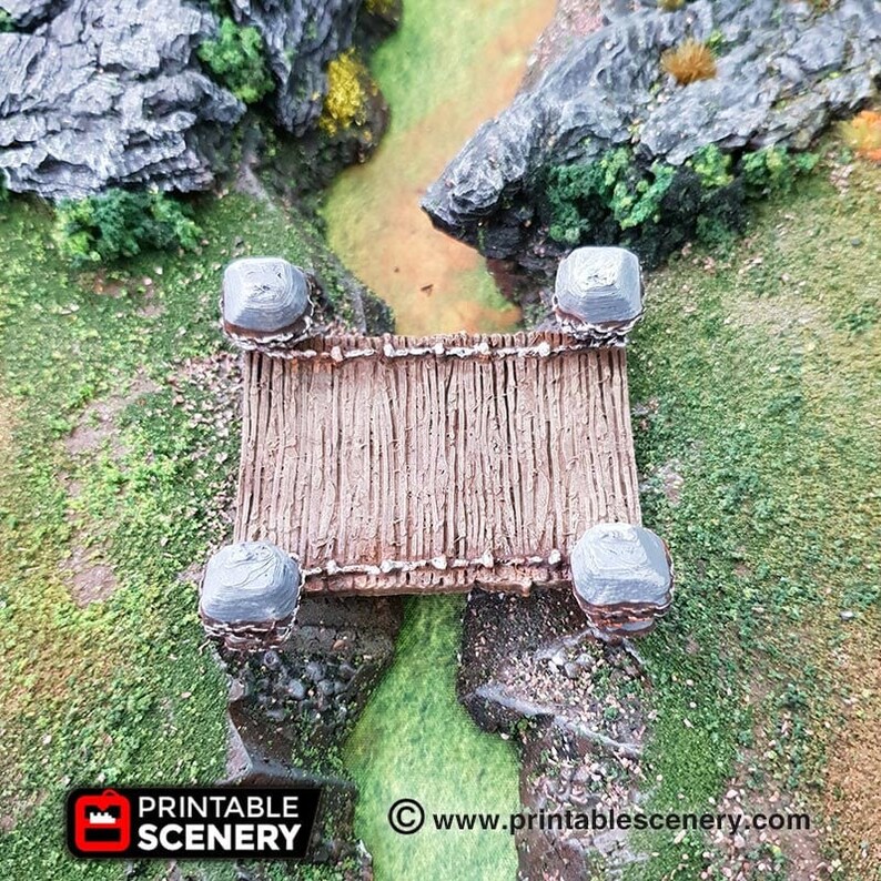 Chasm Bridge - Dwarves, Elves and Demons - Printable Scenery Terrain ...