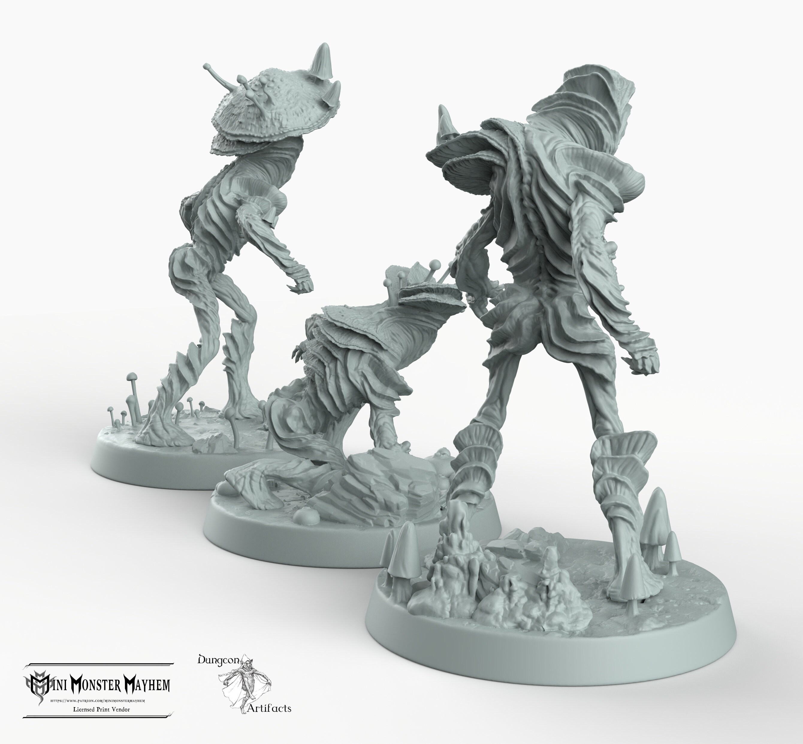 Myconid Watchers - Mushroom People Mini Monster Mayhem Wargaming ...