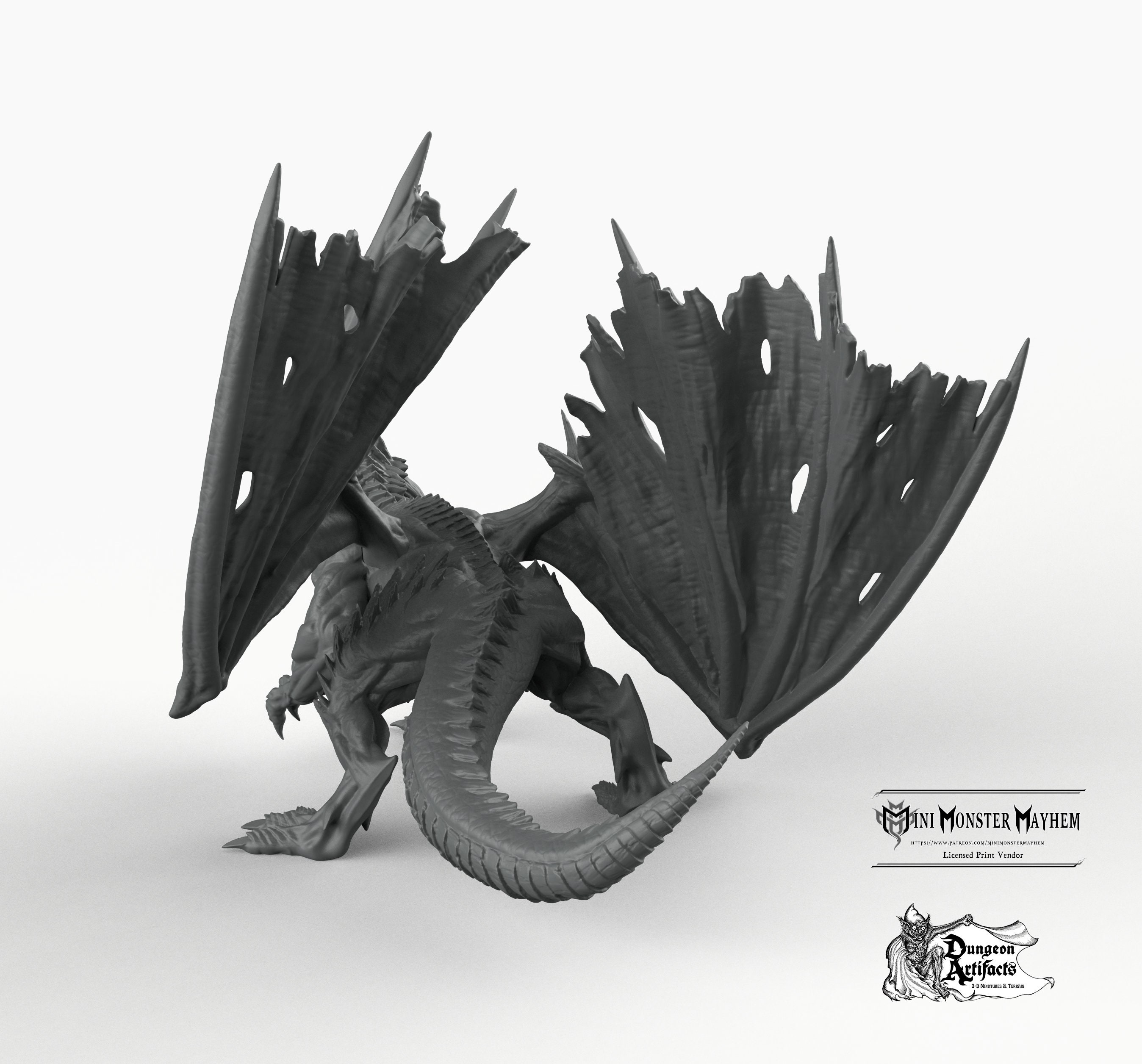 Black Dragon - Mini Monster Mayhem Wargaming Miniatures Games D&D ...