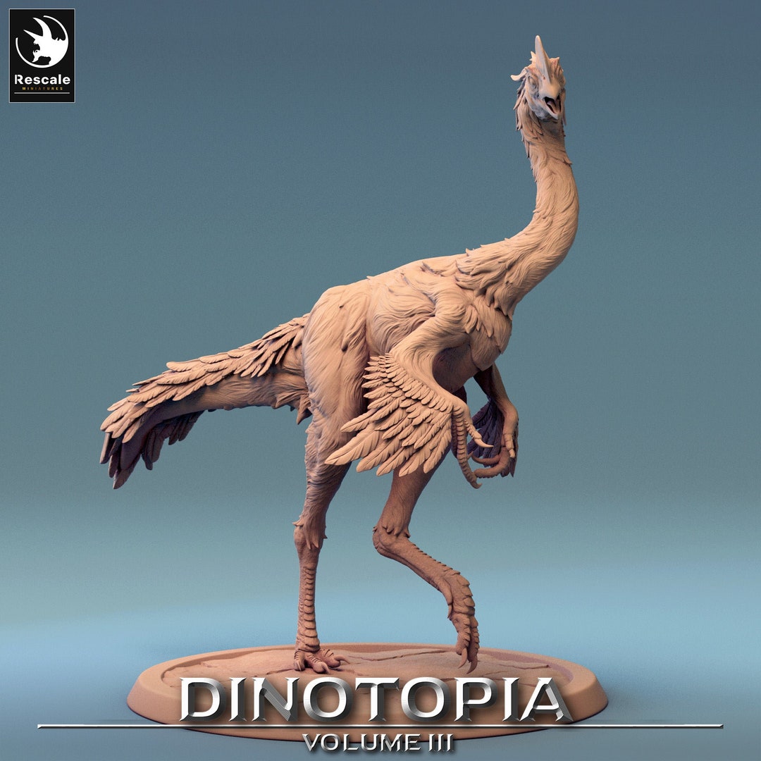 Oviraptor - Walk Wild - Dinotopia - Rescale Miniatures - Wargaming D&D ...