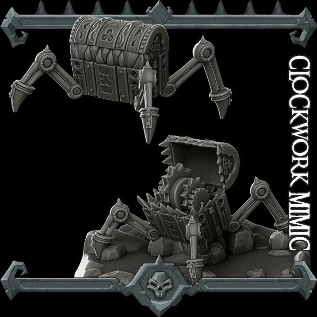 Clockwork Mimic - Wargaming Miniatures Monster Rocket Pig Games - Etsy