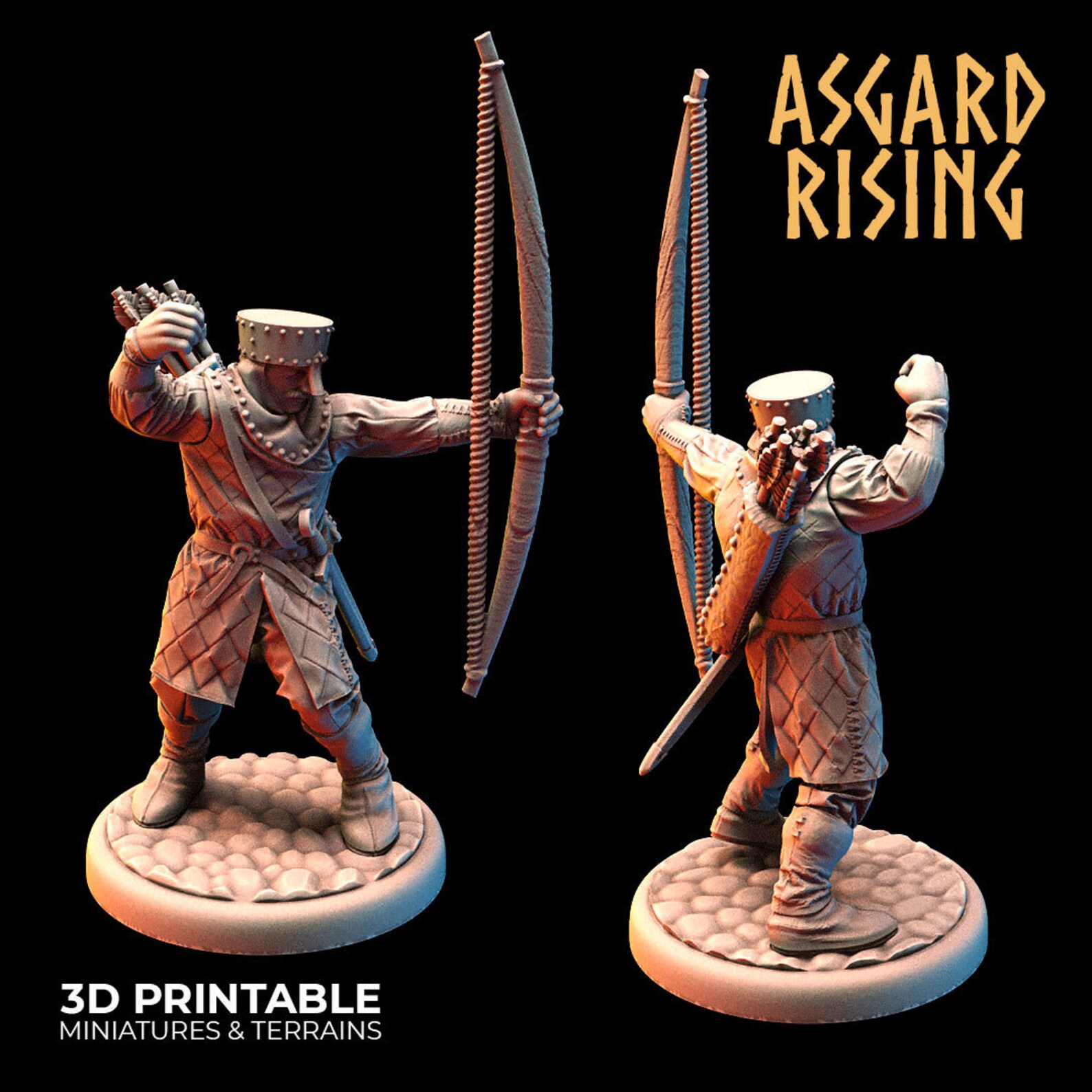 Medieval Bowmen Modular Set - Asgard Rising Miniatures - Wargaming D&d ...