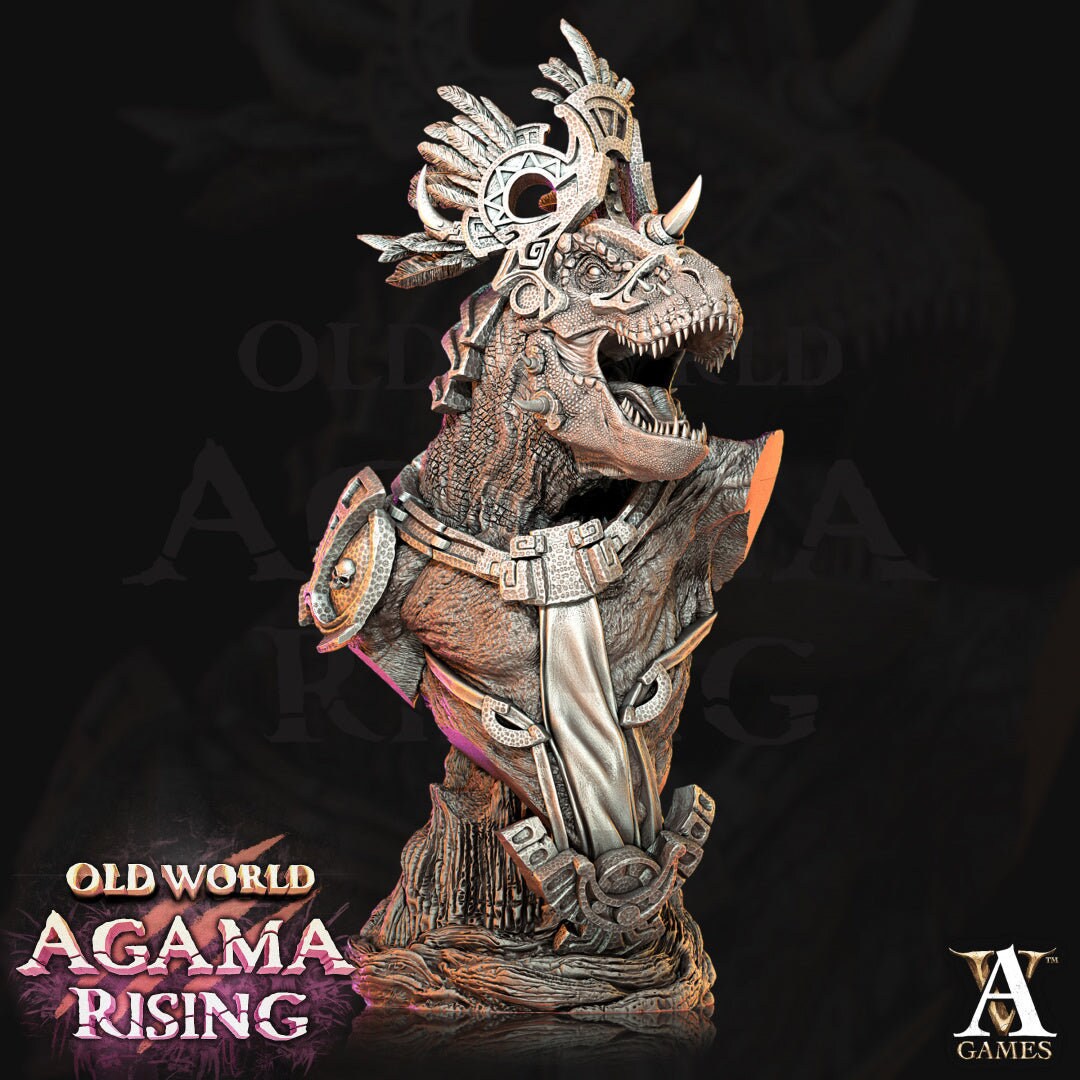 Blessed Claw of Ziskal Bust Old World Agama Rising Archvillain Games ...