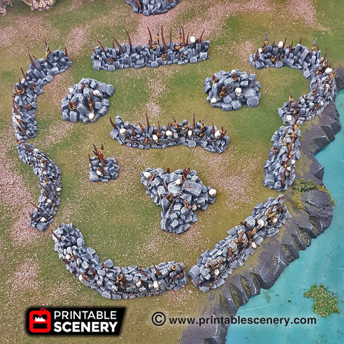 Goblin Barricades and Rubble 15mm 28mm 32mm Clorehaven and - Etsy