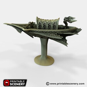 Sky Reaver Airship - Dwarves, Elves and Demons - 28mm Wargaming Terrain ...