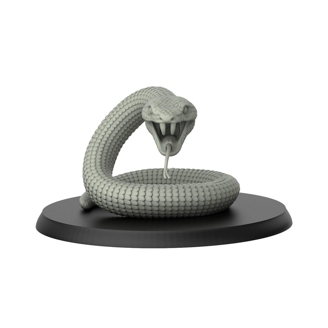 Snake - Reptiles - 3D IP Studios - Terrain Wargaming D&D Dnd 28mm 32mm ...