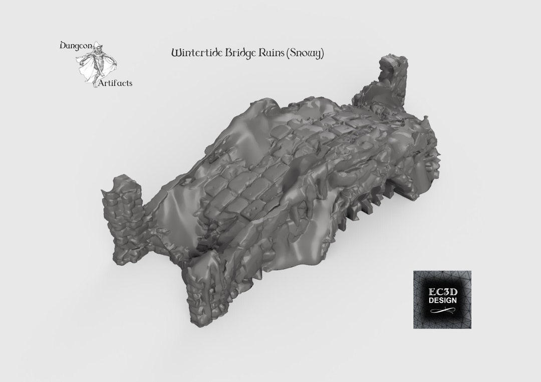 Wintertide Bridge Ruins - 15mm 28mm 32mm Wilds Wargaming Terrain - Etsy