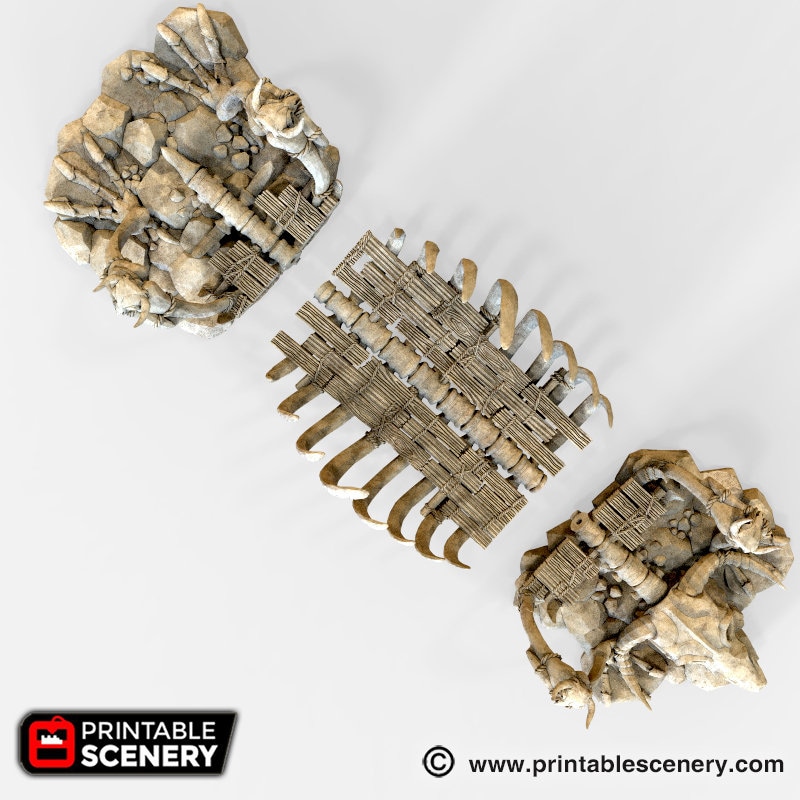 The Lost Islands - the Bone Bridge - 28mm 32mm Wargaming Terrain ...