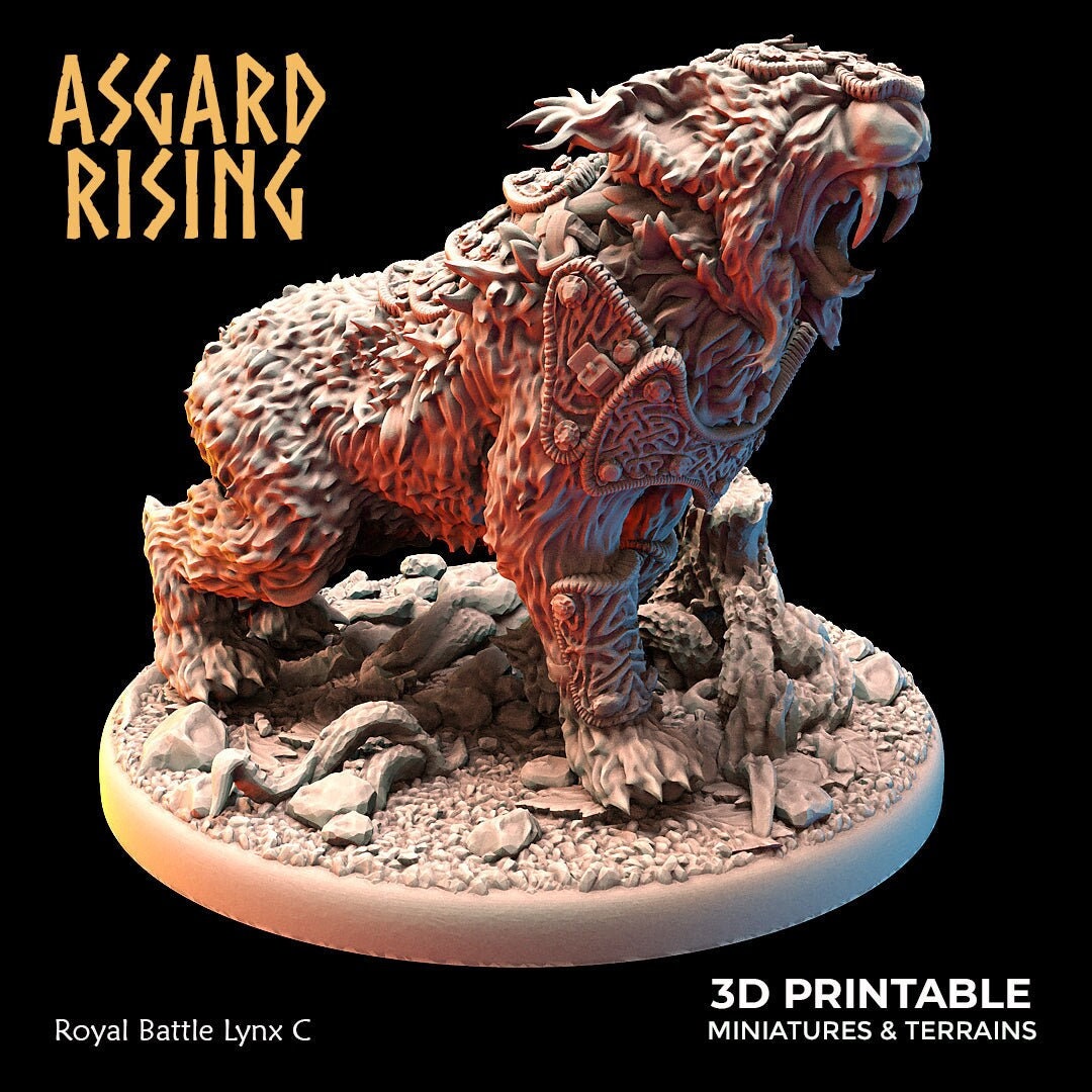 Royal Battle Lynx C - Asgard Rising - Wargaming D&D Dnd - Etsy