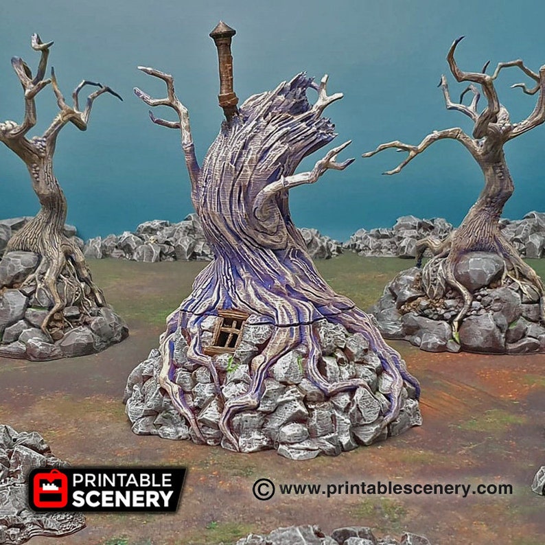 Witch's Hovel - Shadowfey Wilds 28mm 32mm Wargaming Terrain D&D, Dnd ...