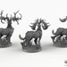 Stags - Fantastic Elk - Buck Deer Mini Monster Mayhem Wargaming ...