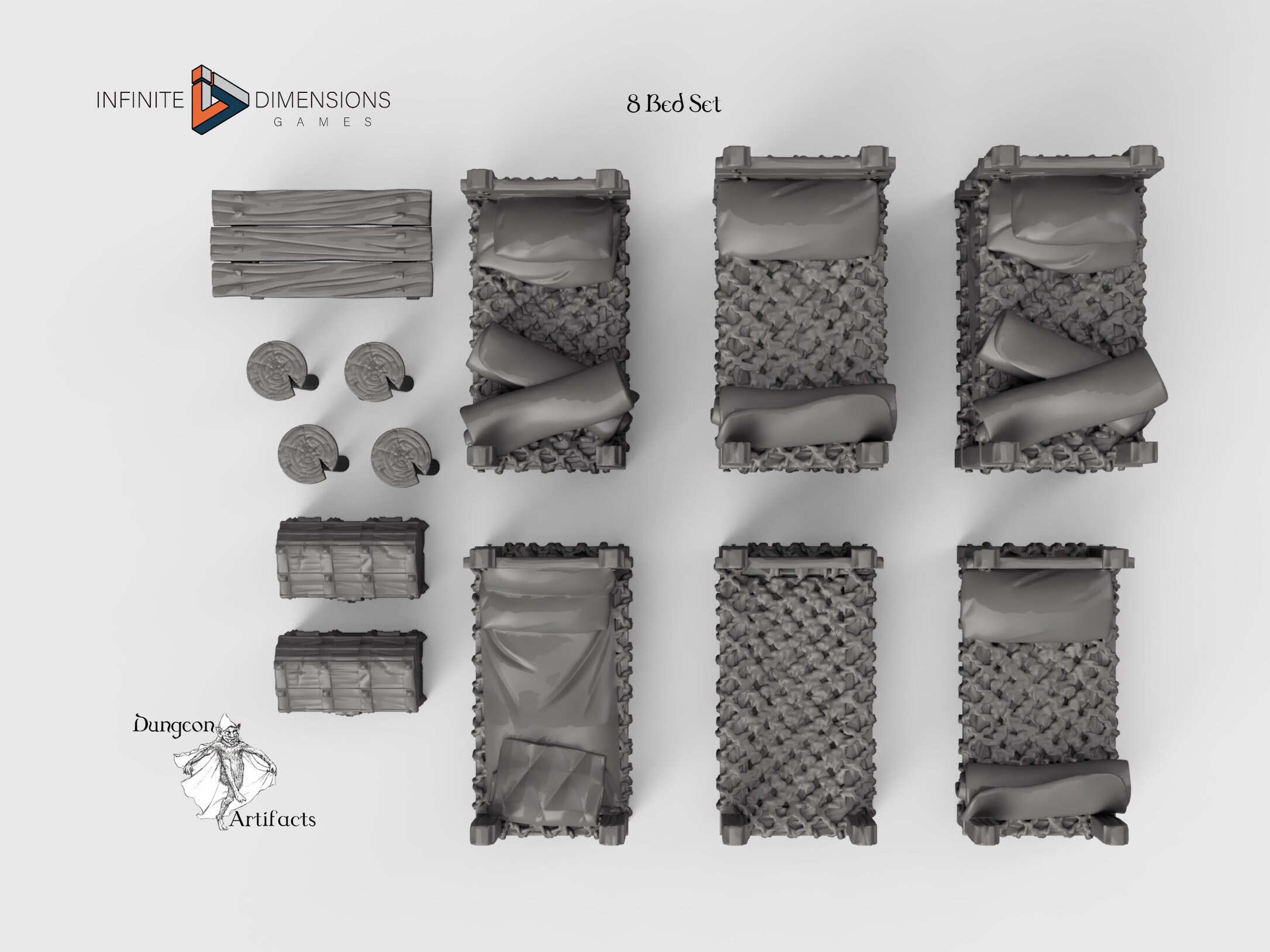 Medieval Dormitory Furnishings 28mm 32mm Wightwood Abbey Wargaming ...
