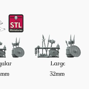 Weapon Racks STL Miniatures Wargaming Forgotten Realms D&D Dnd ...