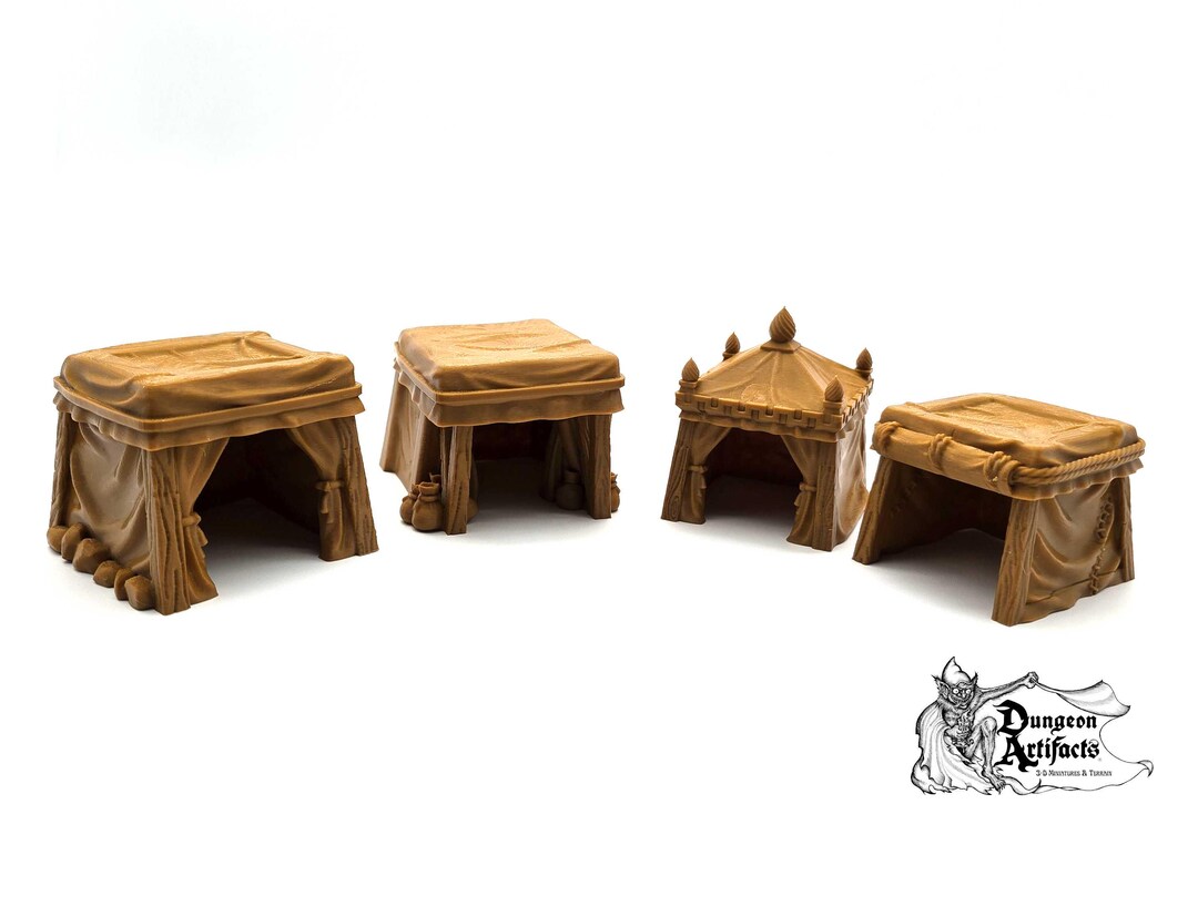 Small Desert Tent Set - 15mm 28mm 32mm Empire of Scorching Sands ...