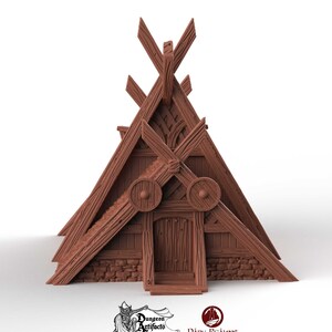 Norse House 2 - Odingard - Dark Realms Terrain Wargaming D&D Dnd - Etsy