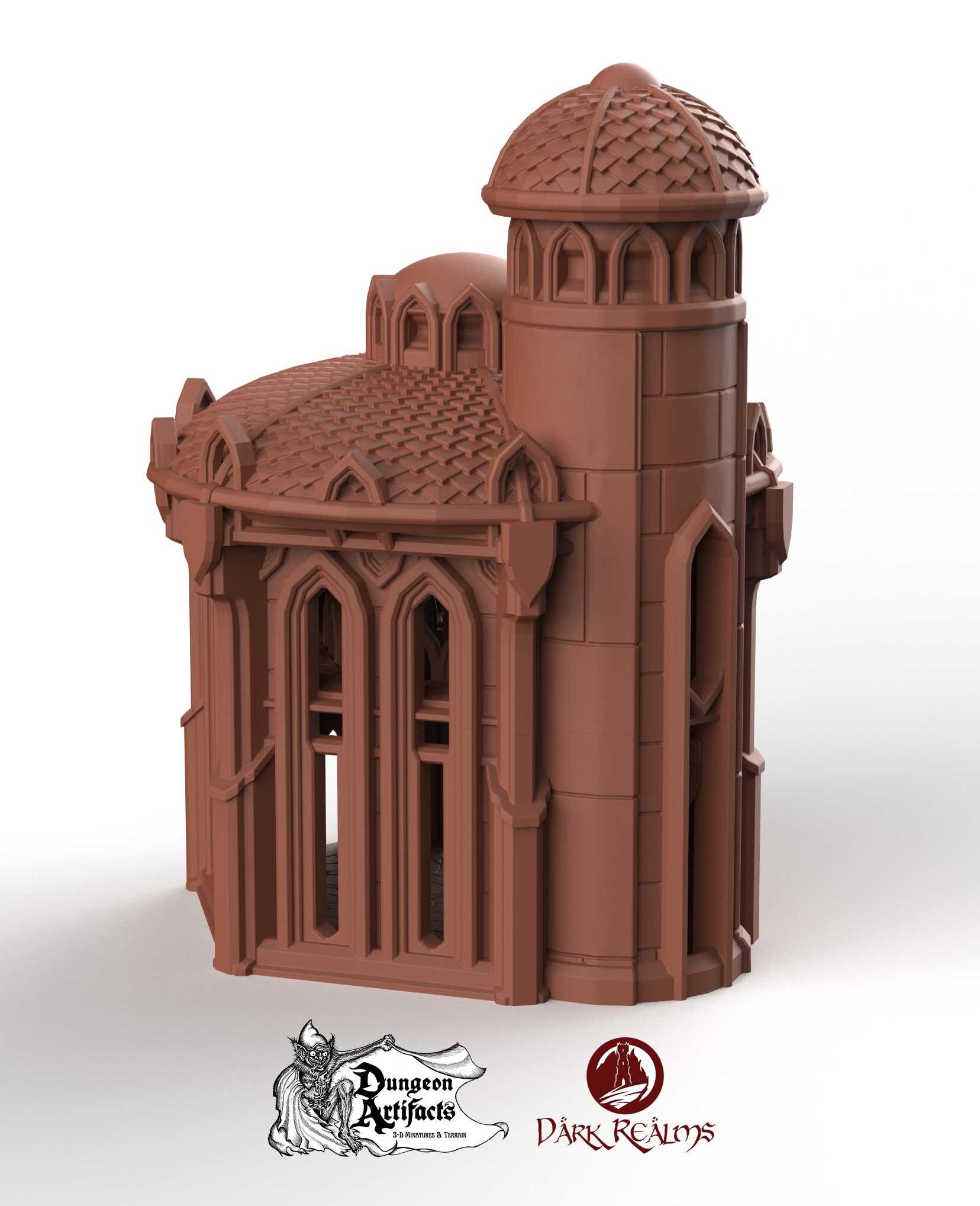 Atlantean Building 4 - Atlantis - Dark Realms Terrain Wargaming D&D Dnd ...