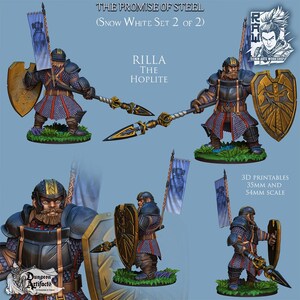 Rilla - Armored Dwarf Hoplite - Ronin Arts Workshop, Wargaming, D&D ...