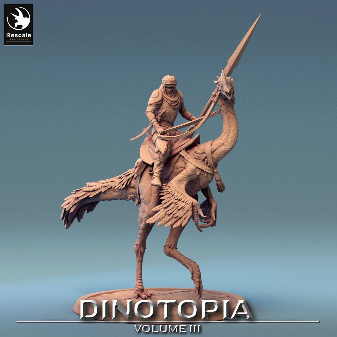 Oviraptor - Walk With Rider - Dinotopia - Rescale Miniatures ...
