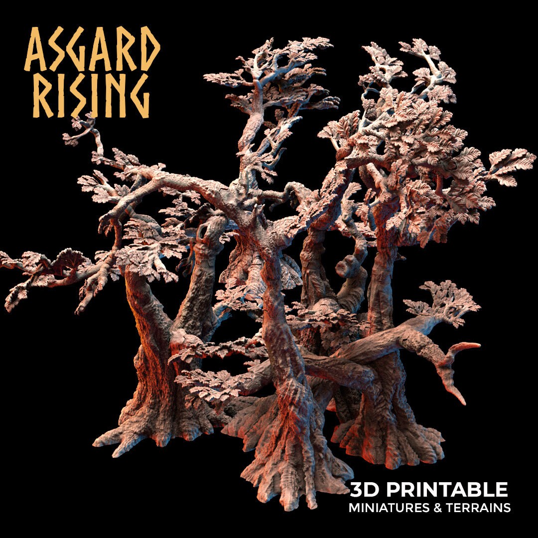 Old Oak Forest - Asgard Rising Miniatures - Wargaming D&d Dnd - Etsy