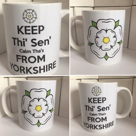 Yorkshire Gift Keep Thi Sen Calm Thas From Yorkshire Mug - Etsy UK