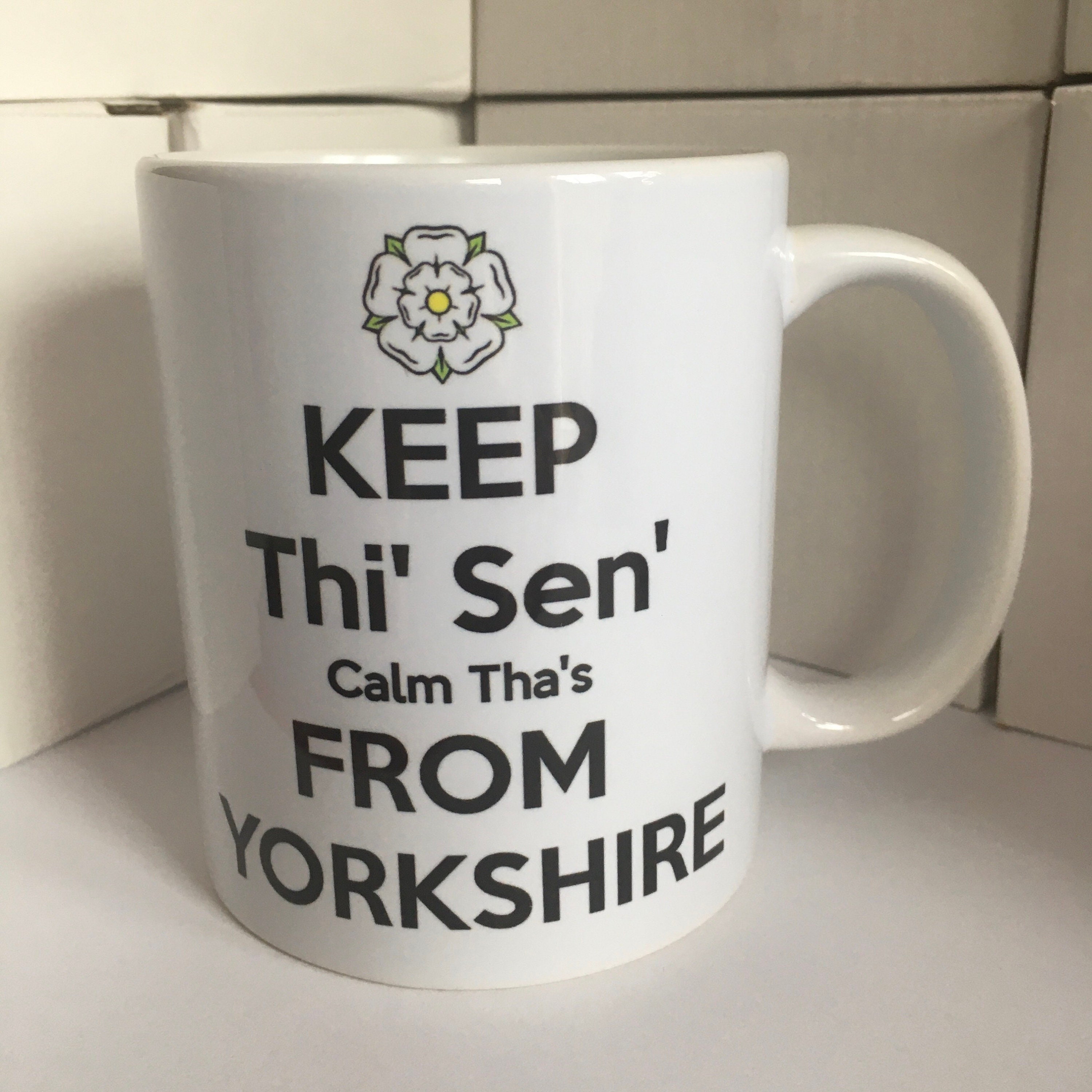 Yorkshire Gift Keep Thi Sen Calm Thas From Yorkshire Mug - Etsy UK