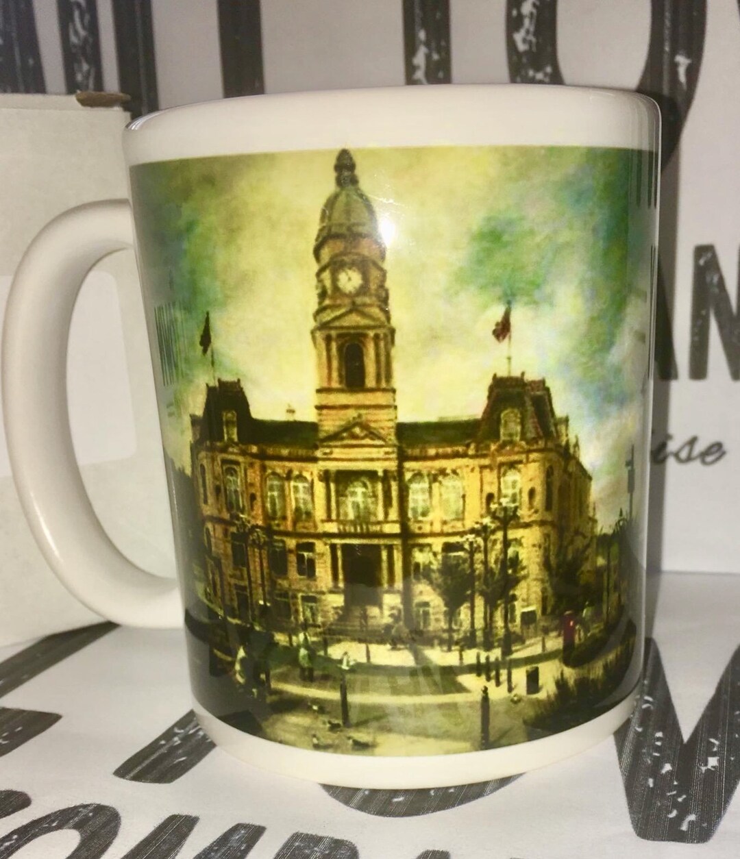 Dewsbury Town Landmarks, Set of 4 Mugs. - Etsy